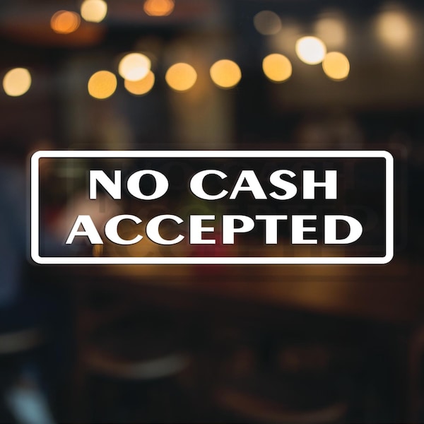 Credit Cards Only Sign - Etsy