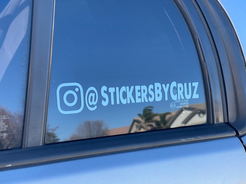 Instagram Decal Window Decal Personalizedinstagram Business | Etsy