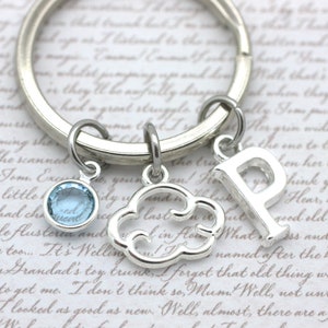 Cloud Keyring, Tiny Cloud Charm, Meteorology, Meteorologist, Weather ...