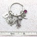 Scottish Highlands Keyring Scotland Map Thistle Charm - Etsy