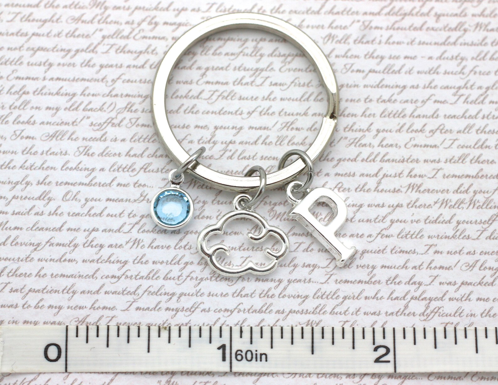 Cloud Keyring Tiny Cloud Charm Meteorology Meteorologist - Etsy