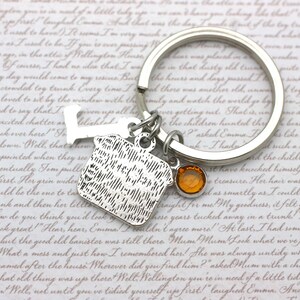 Typewriter Keyring, Writer Gift, Author, Poet, Writing, Book Club ...