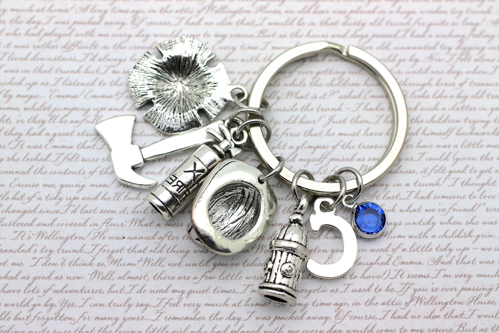 Firefighter Keyring Fire Fighting Fireman Gift 3D Fire - Etsy