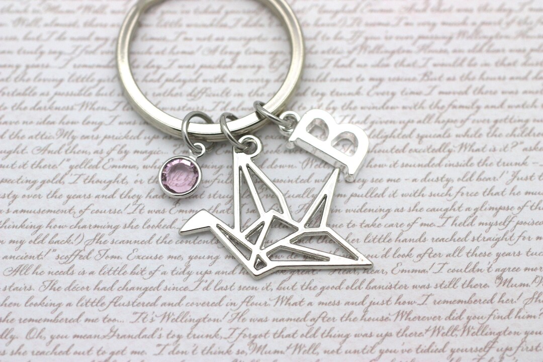 Origami Crane Keyring, Crane Charm, Prison Break Gift, Hope Gift ...
