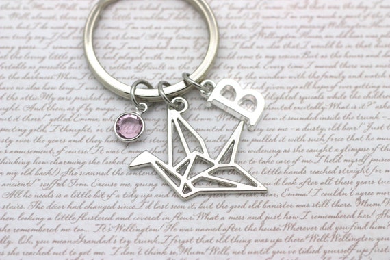 Origami Crane Keyring Crane Charm Prison Break Gift Hope | Etsy