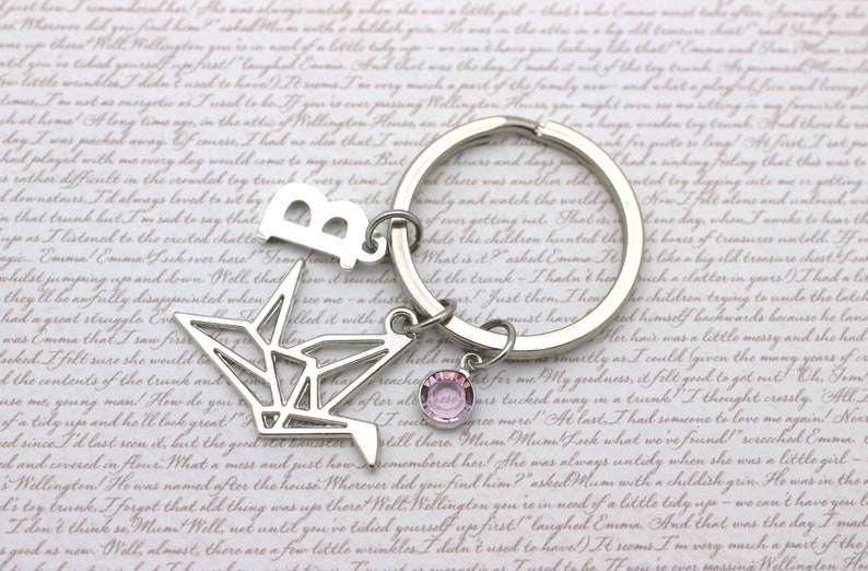 Origami Crane Keyring Crane Charm Prison Break Gift Hope | Etsy