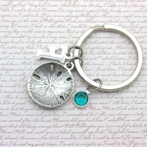 Sand Dollar Keyring, Sea Urchin, Beach Life, Ocean, Nature Personalised ...