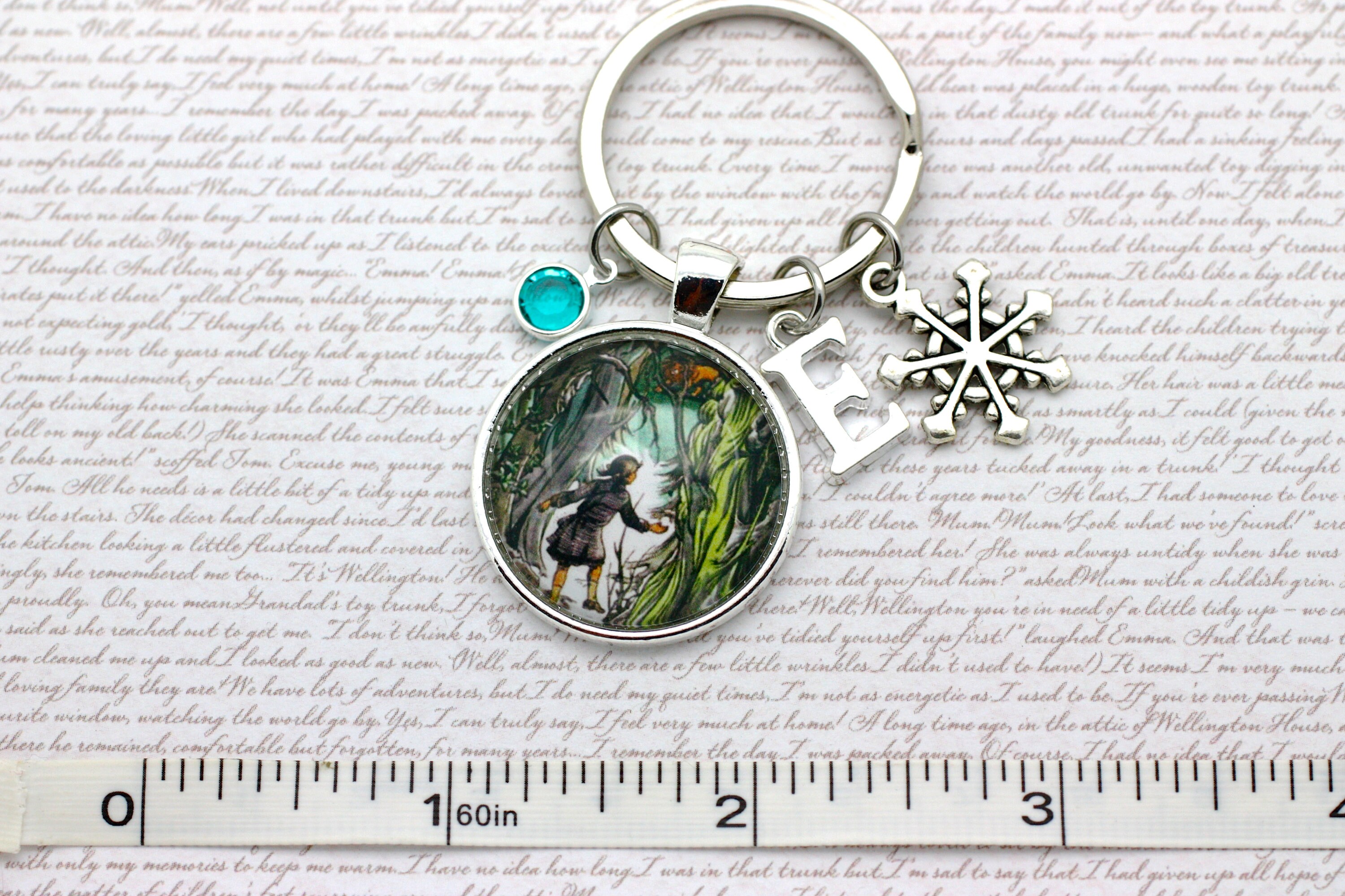 Personalised Lucy and Aslan Keyring Chronicles of Narnia | Etsy