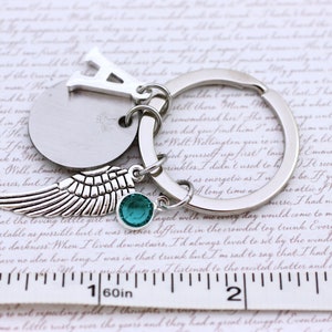 Because Someone I Love is in Heaven, Angel Wing Keyring, Feather, Gift ...