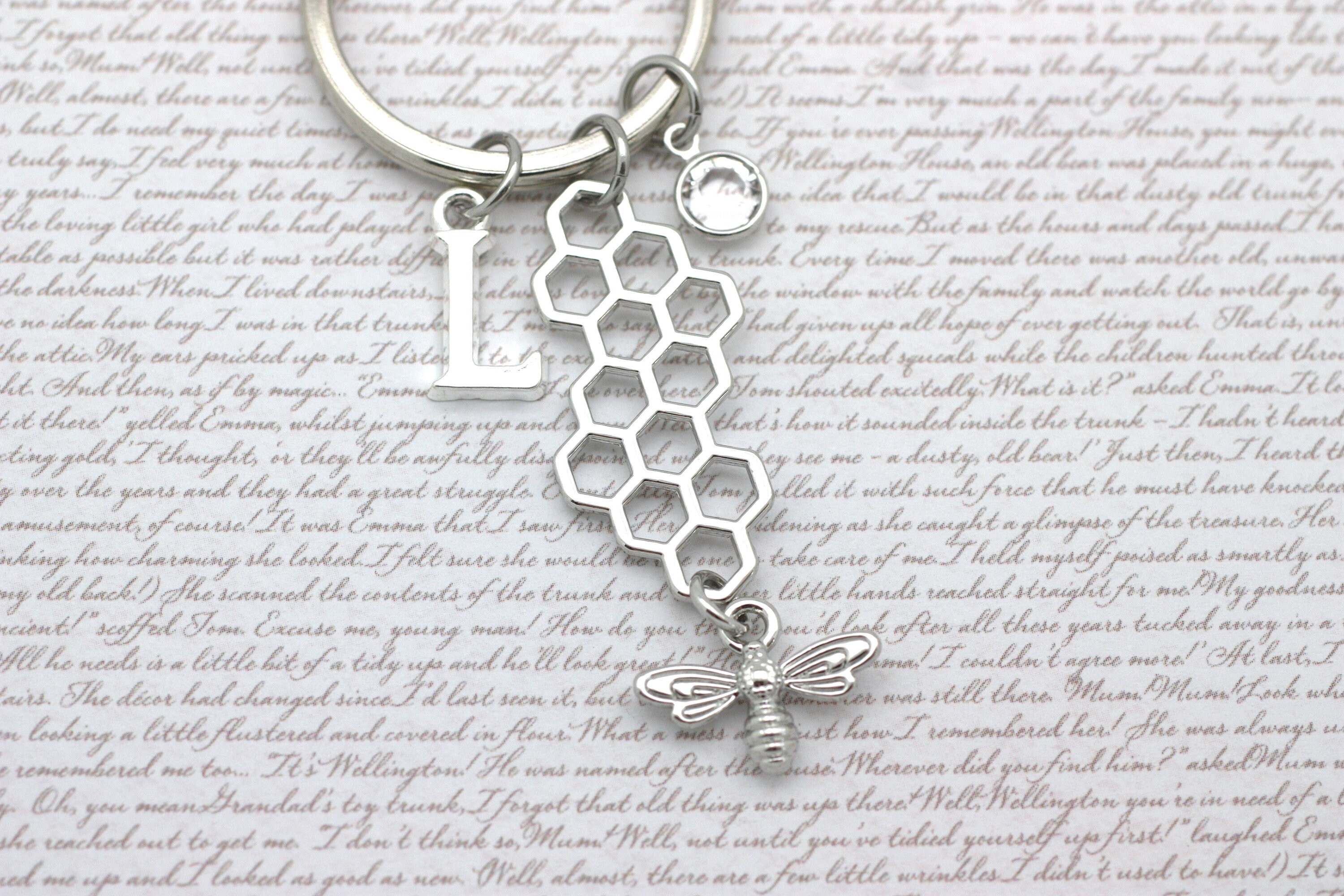Bee Keyring Honeycomb Worker Bee Queen Bee Manchester Bee - Etsy Canada