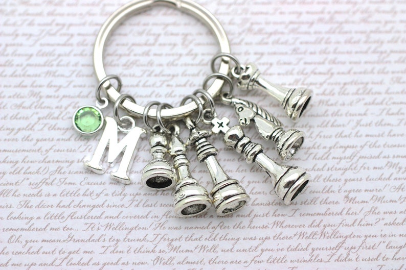 Chess Keyring Chess Set King Queen Rook Knight Bishop - Etsy