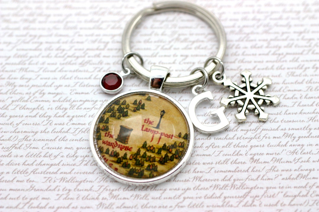 Personalised Narnia Map Keyring the Wardrobe & the Lamp-post - Etsy