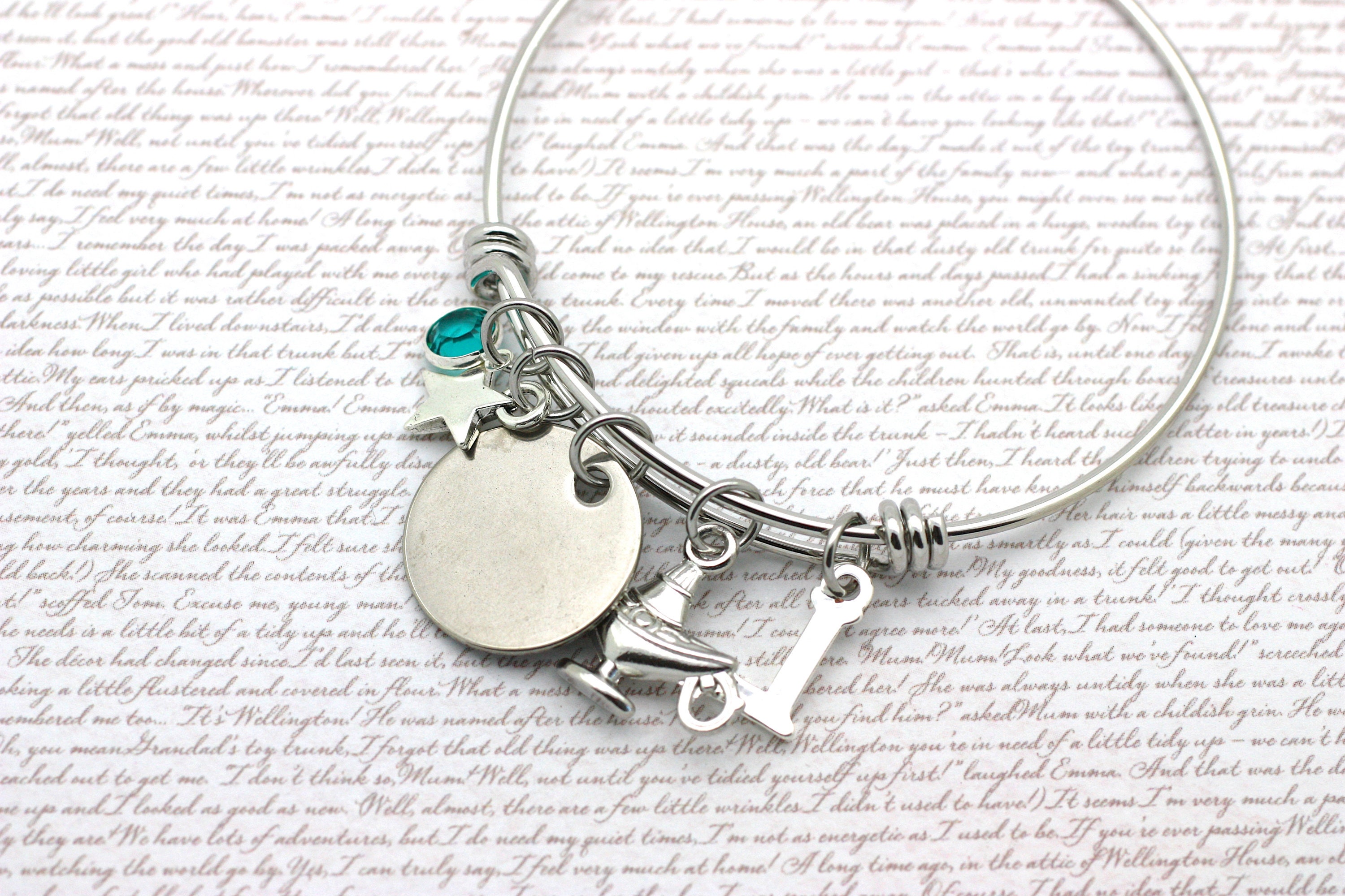 Aladdin Charm Bangle Shining Shimmering Splendid Arabian - Etsy