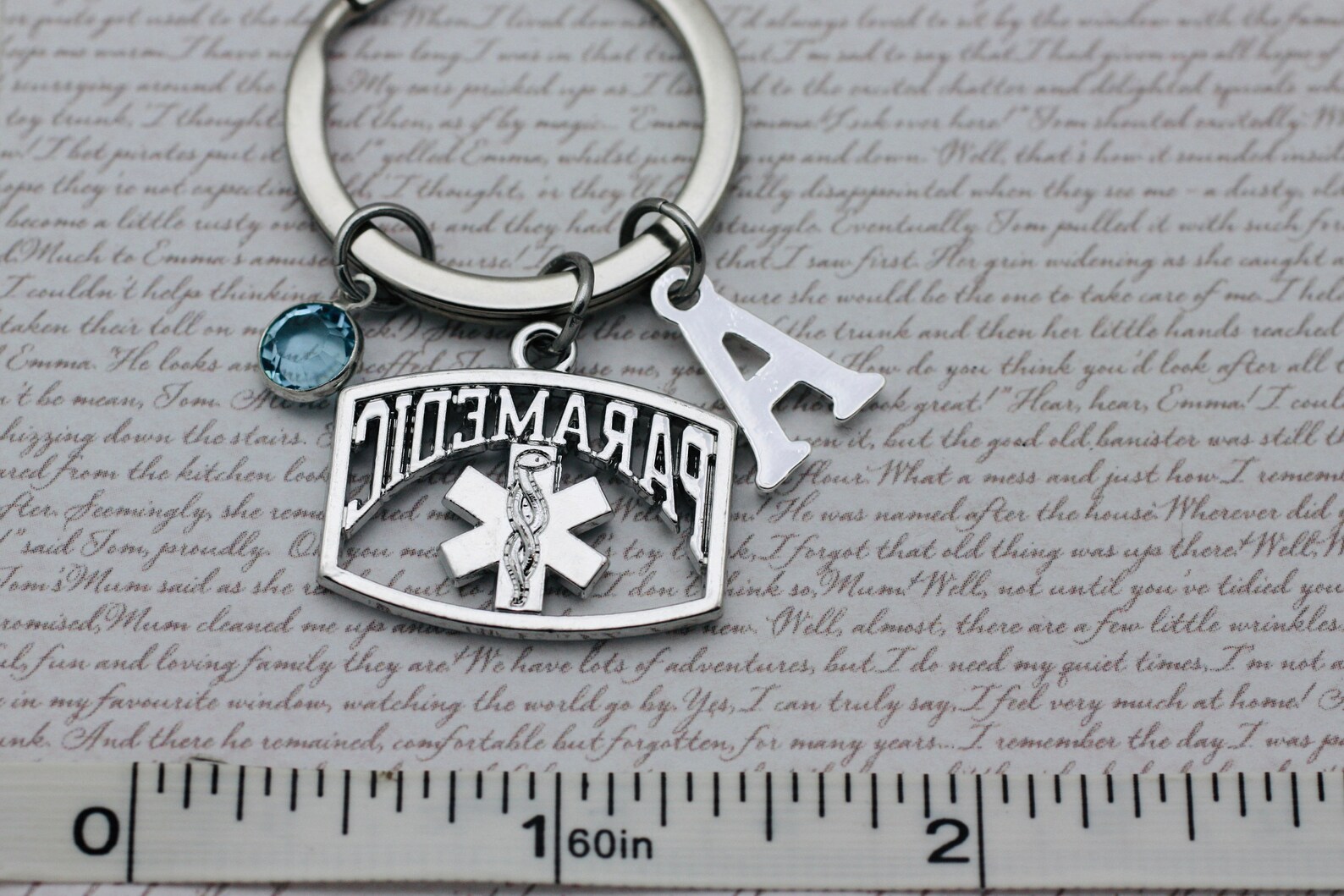 Paramedic Key Ring Medical Gift Rod of Asclepius Ambulance | Etsy