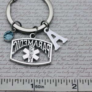Paramedic Key Ring, Medical Gift, Rod of Asclepius, Ambulance, Caduceus ...
