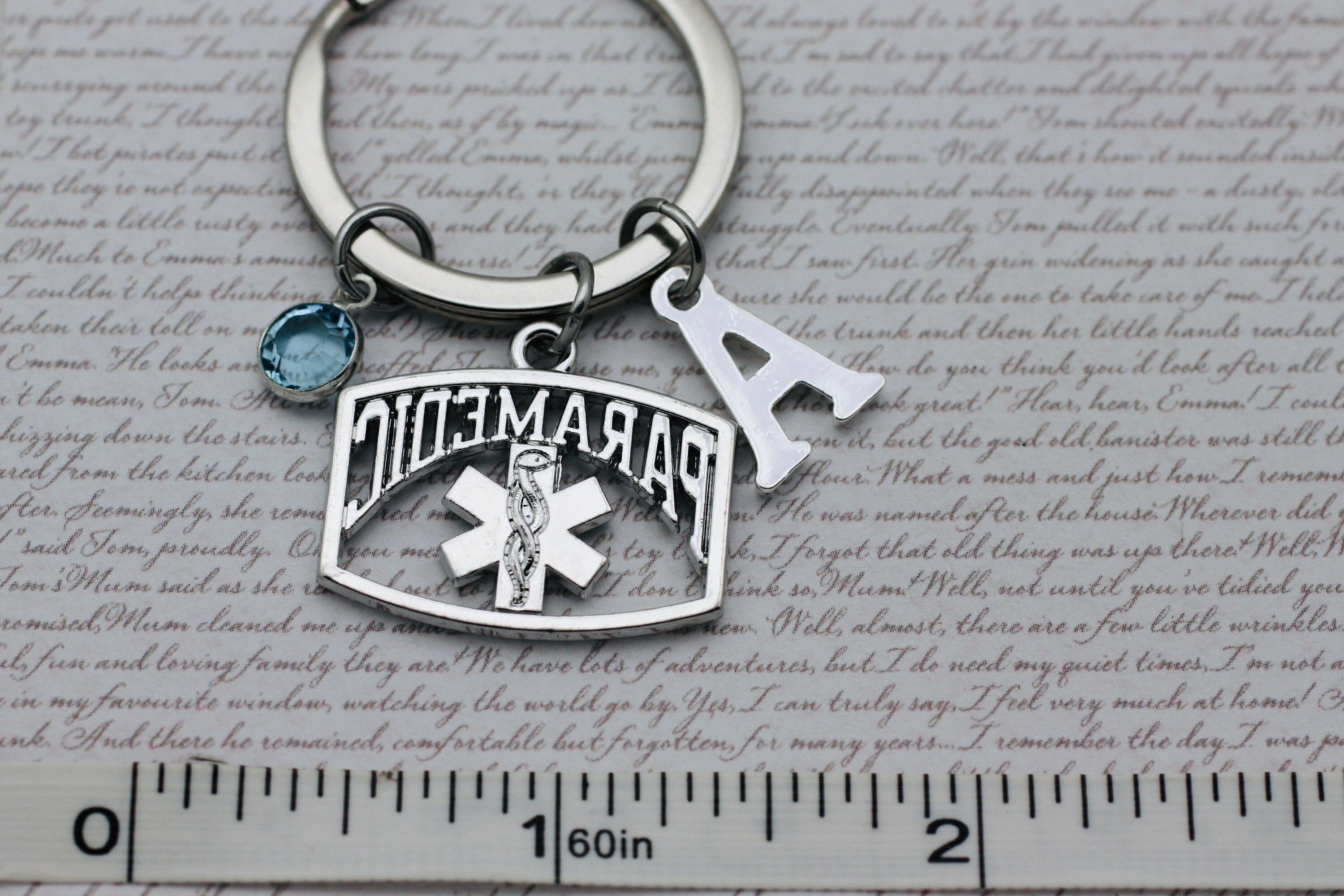 Paramedic Key Ring Medical Gift Rod of Asclepius Ambulance | Etsy