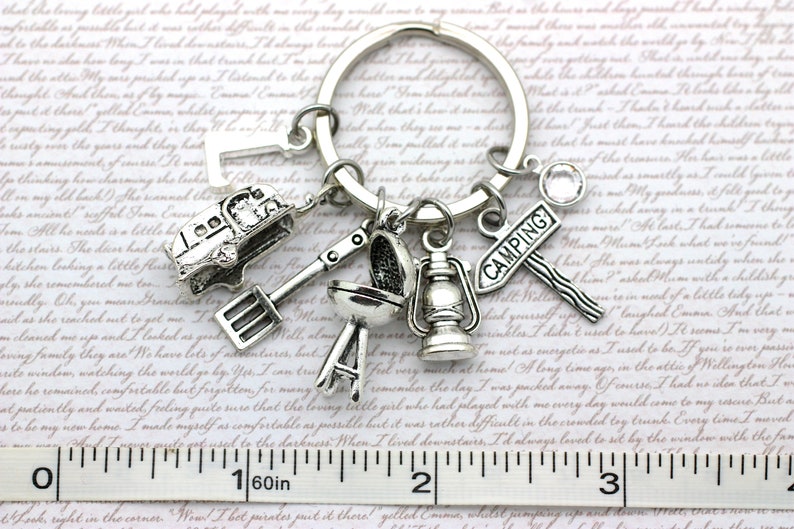 Camping Keyring Campervan BBQ Caravan RV Keyring Camper | Etsy