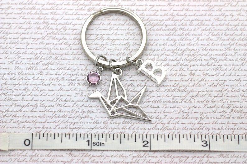 Origami Crane Keyring Crane Charm Prison Break Gift Hope | Etsy