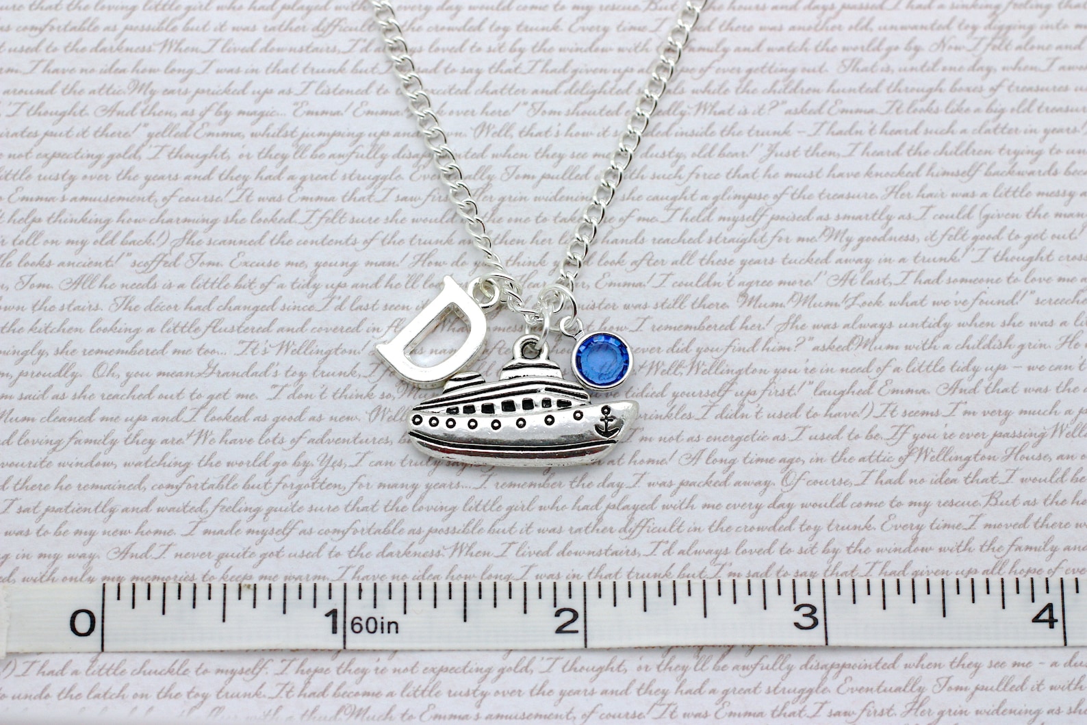 Cruise Ship Charm Necklace Nautical Travel Gift Cruising | Etsy