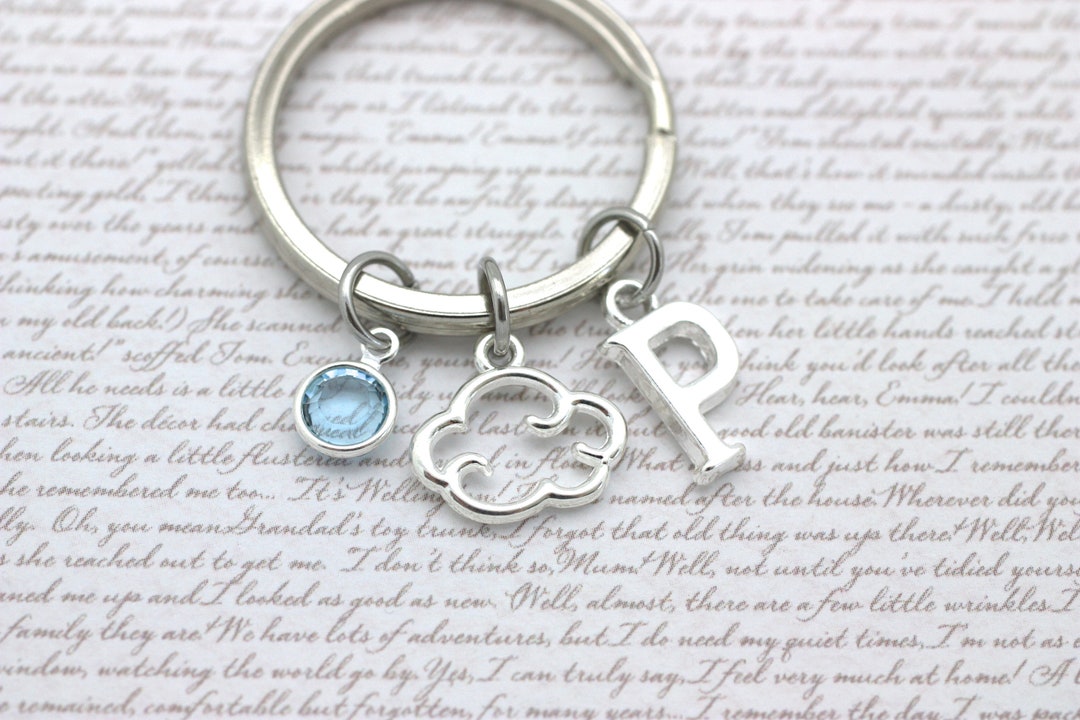Cloud Keyring, Tiny Cloud Charm, Meteorology, Meteorologist, Weather ...