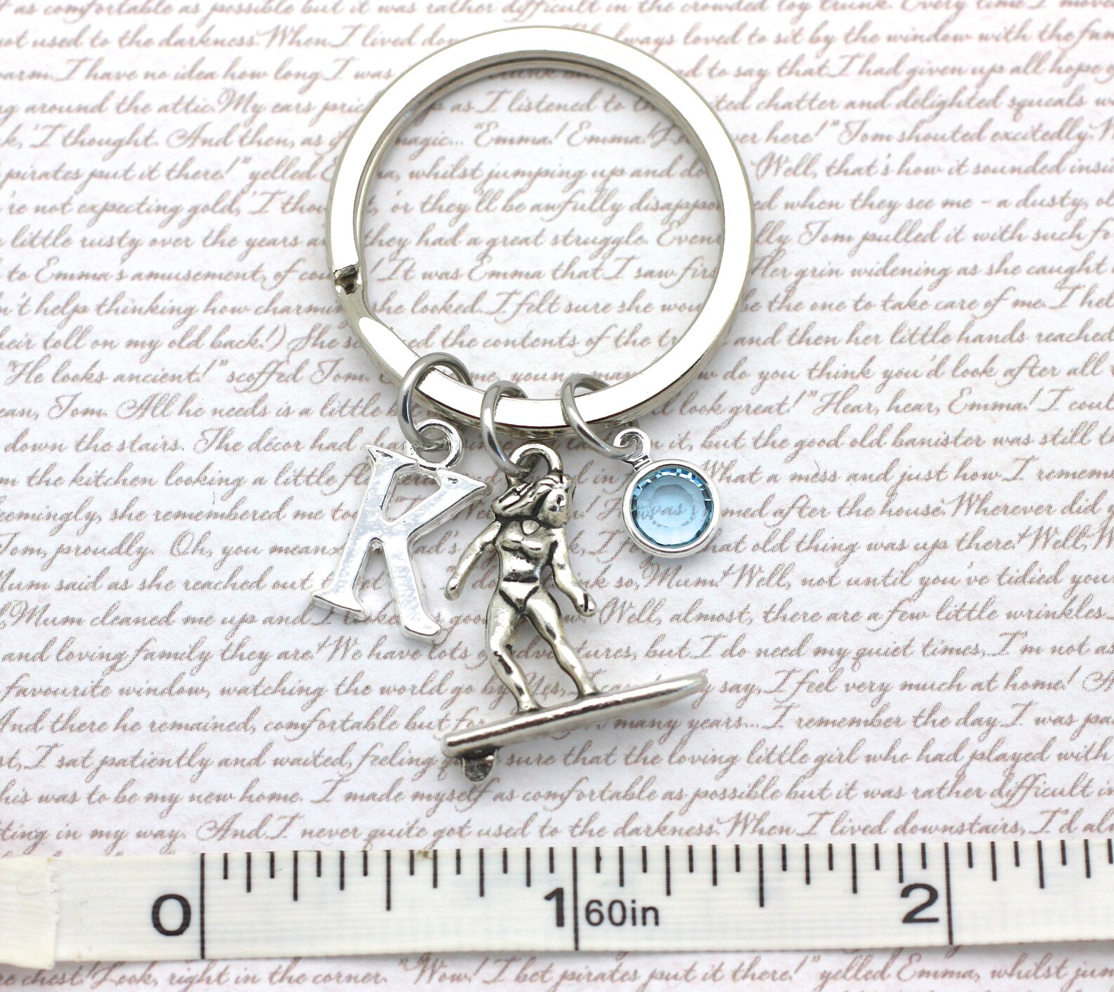 Surfer Keyring Surfing Charm Surfboard Beach Life Beach - Etsy