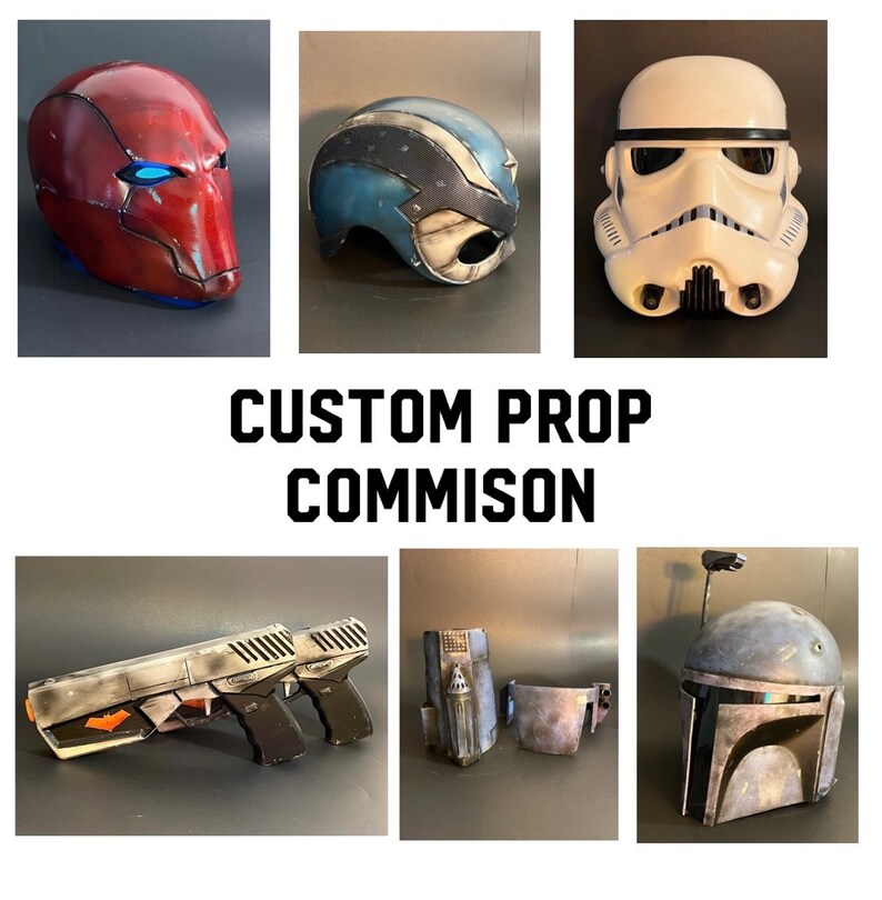 3D Printed Custom Prop Service props Helmets Armor ETC - Etsy
