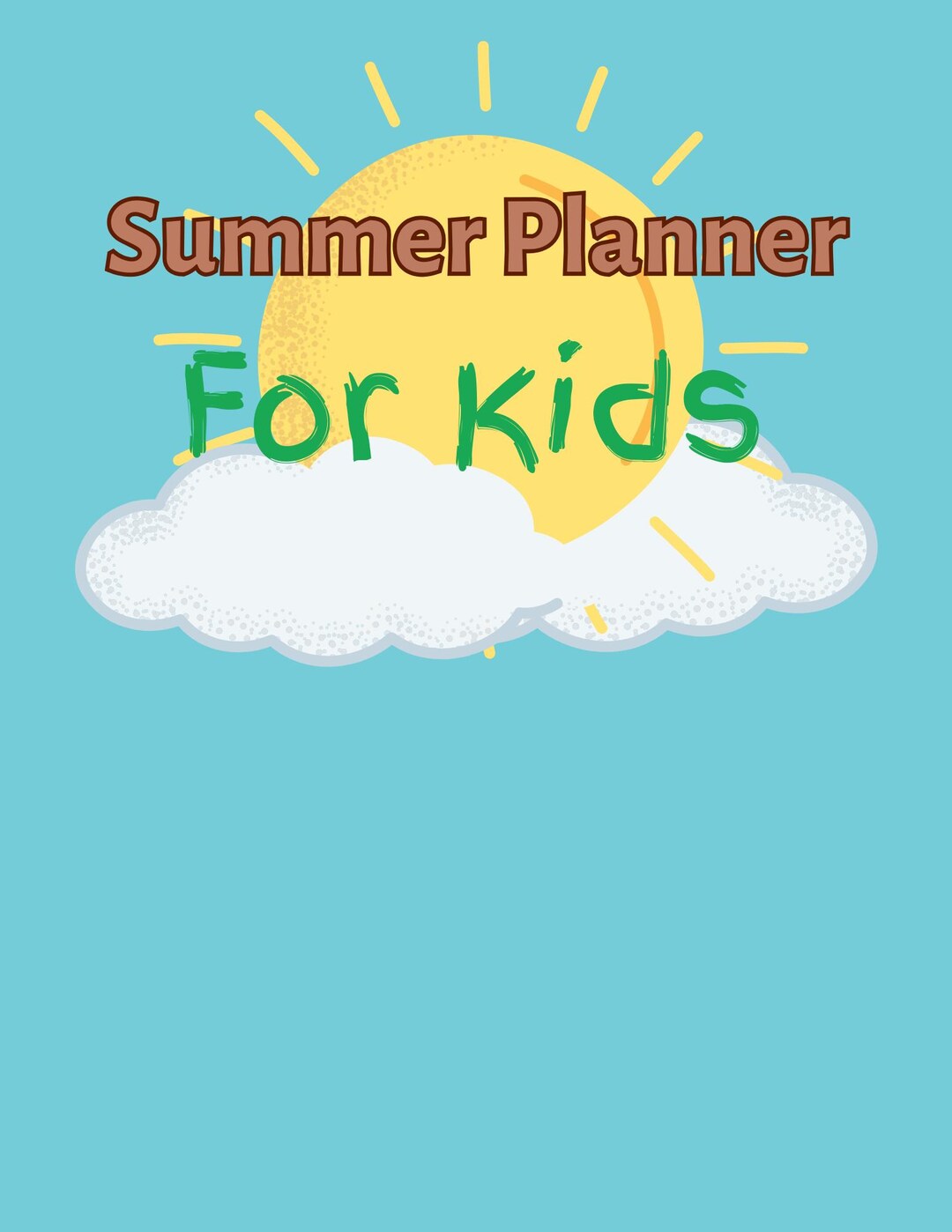 Kids Planner for Summer, Summer Plans, Summer Events for Kids, Kids ...