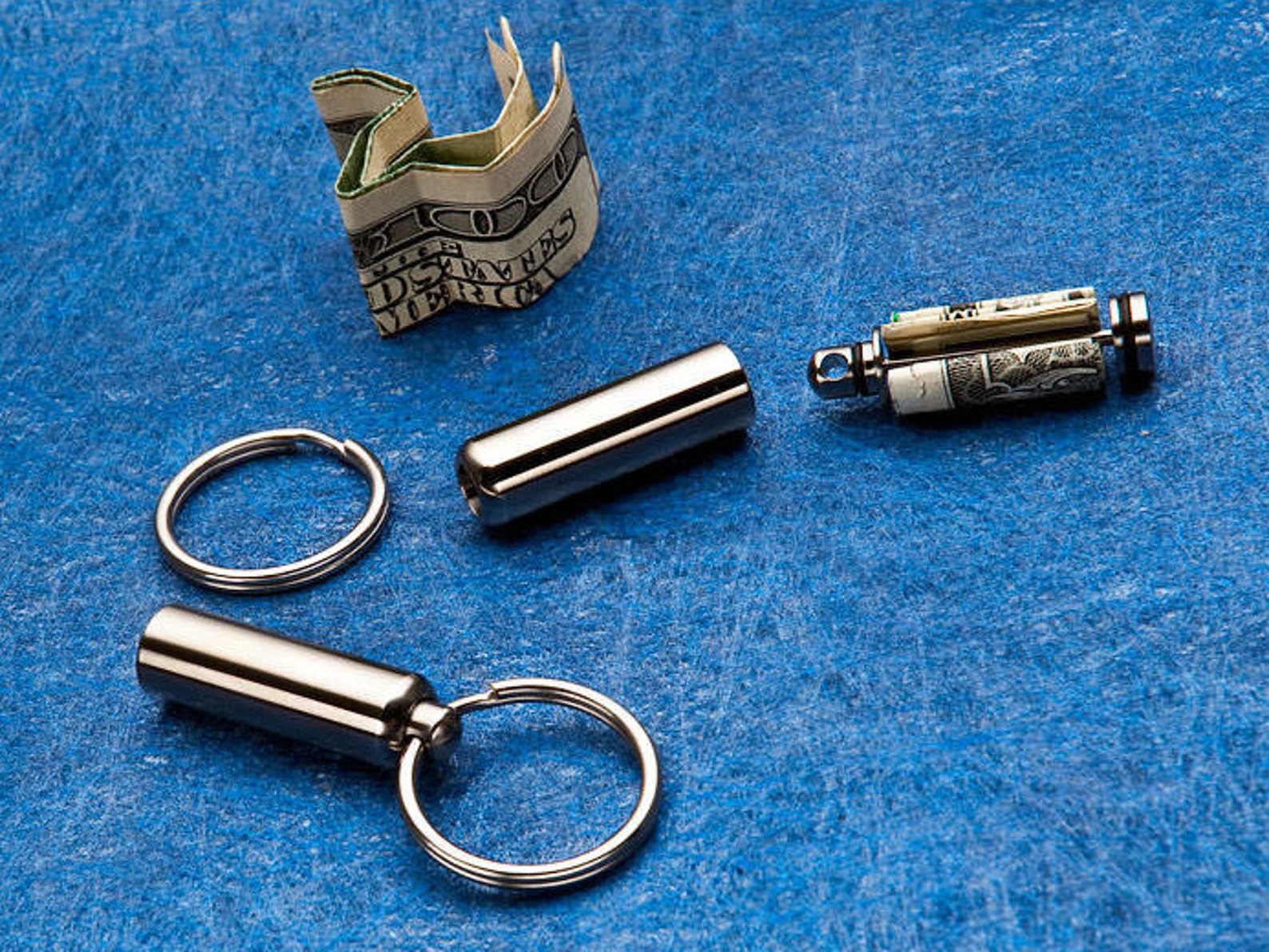 Carry Emergency Money on Your Key Ring With the Mini Brass or - Etsy