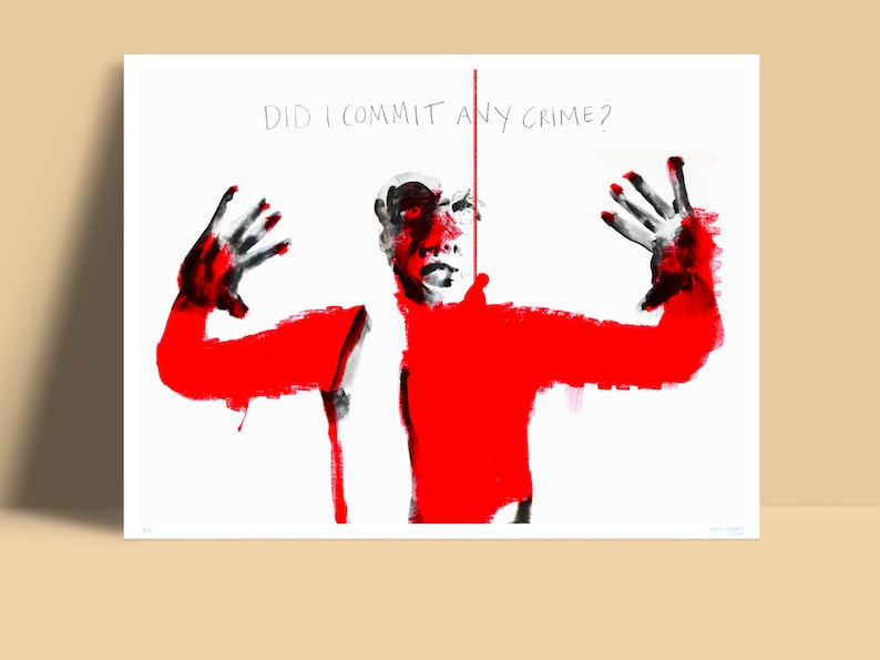 Artwork 'did I Commit Any Crime' limited Edition - Etsy Singapore