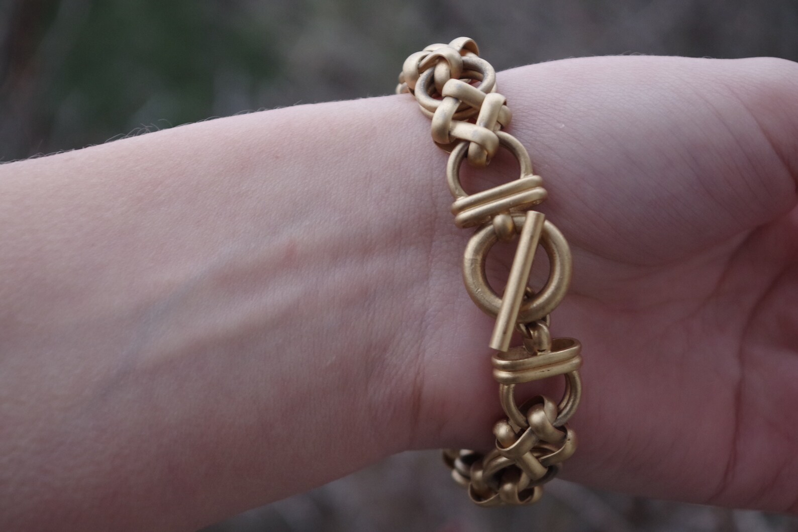 Vintage Guess Ladies Gold Plated Chain Link Wrist Watch Bracelet Style ...