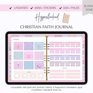 Christian Planner, Daily Digital Planner, Prayer Journal Digital Bible ...