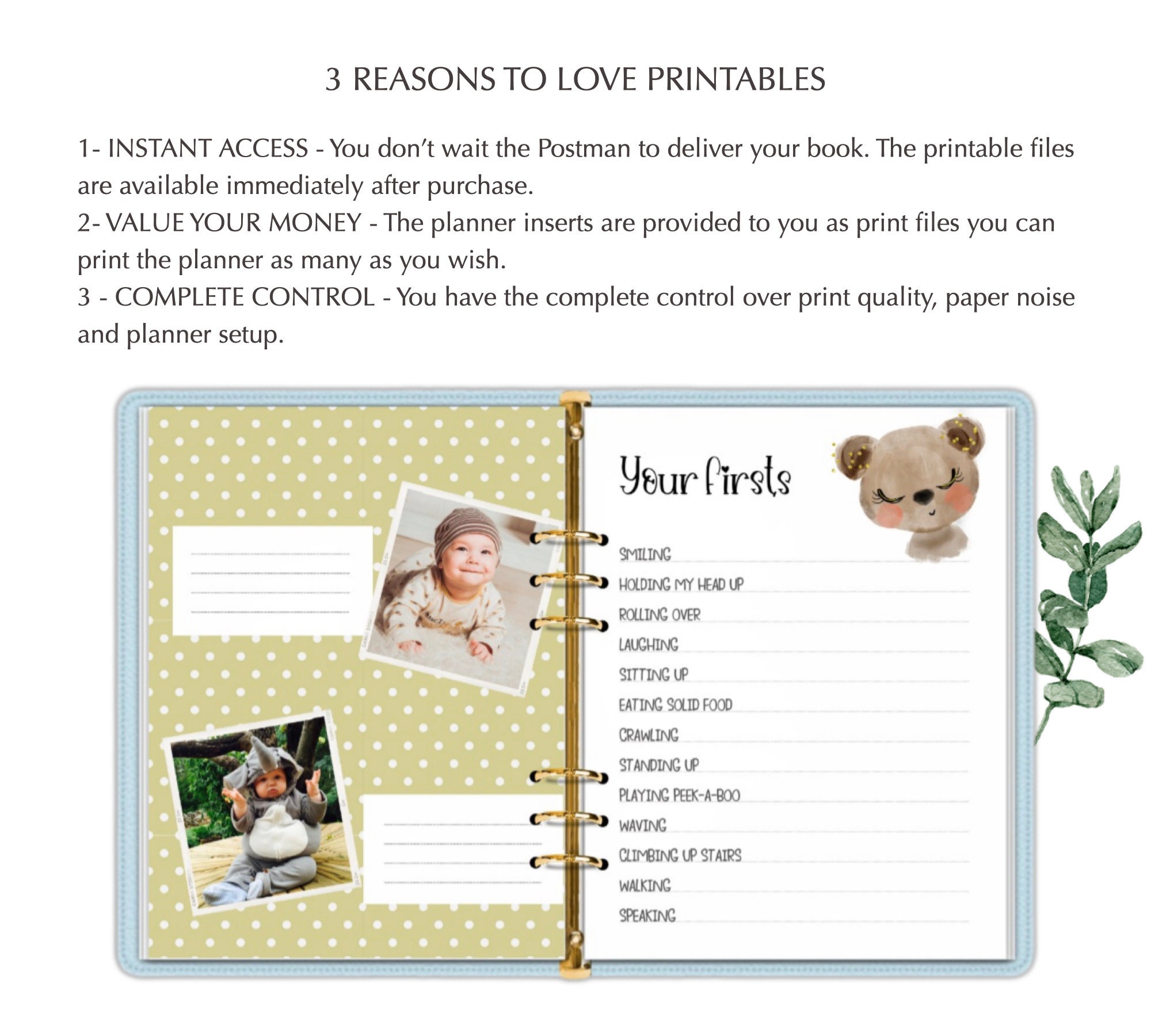 My Baby Book Printable Baby Book Pages Baby Memory Book Baby Book First ...