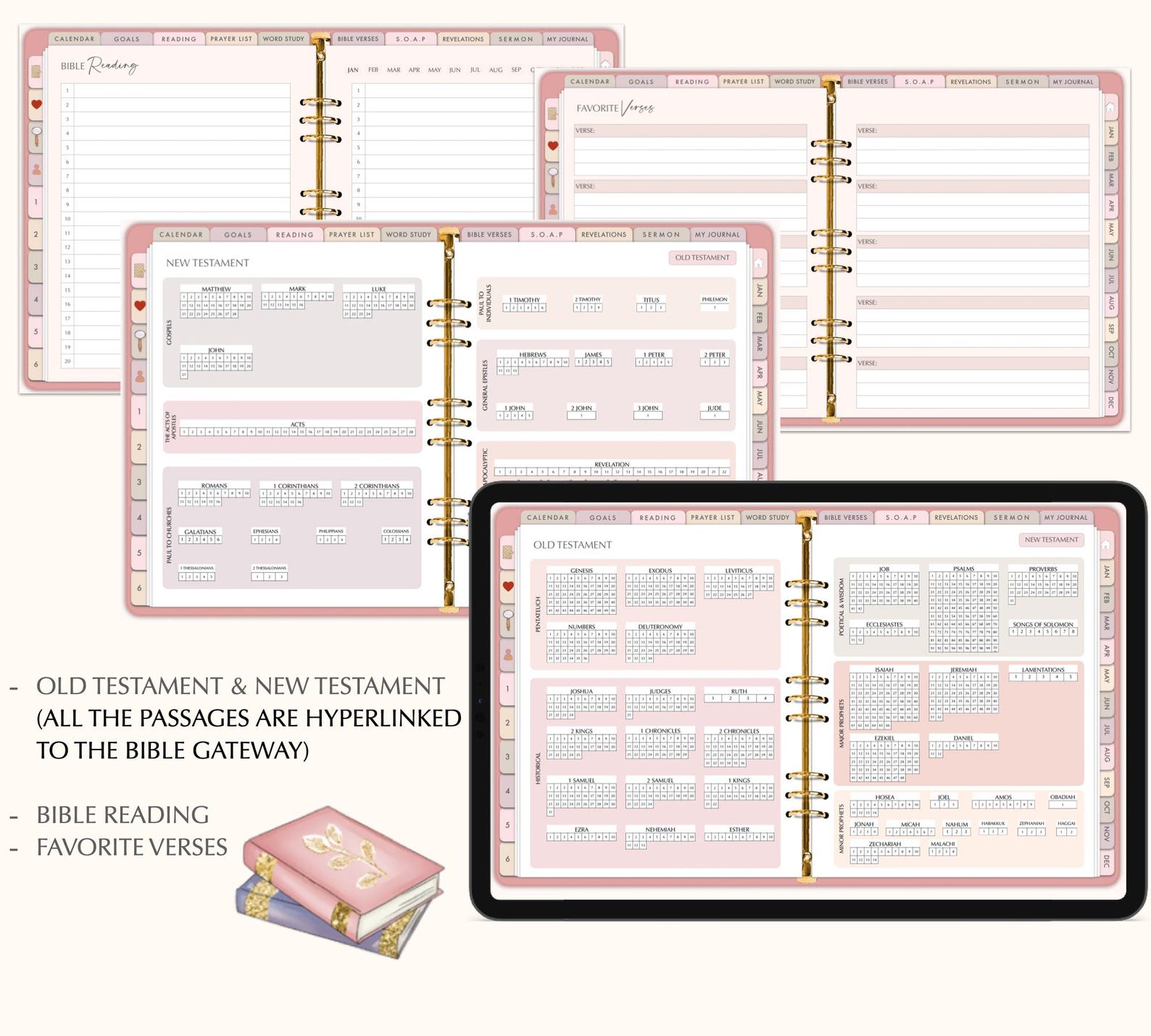 Christian Planner, Daily Digital Planner, Prayer Journal Digital Bible ...