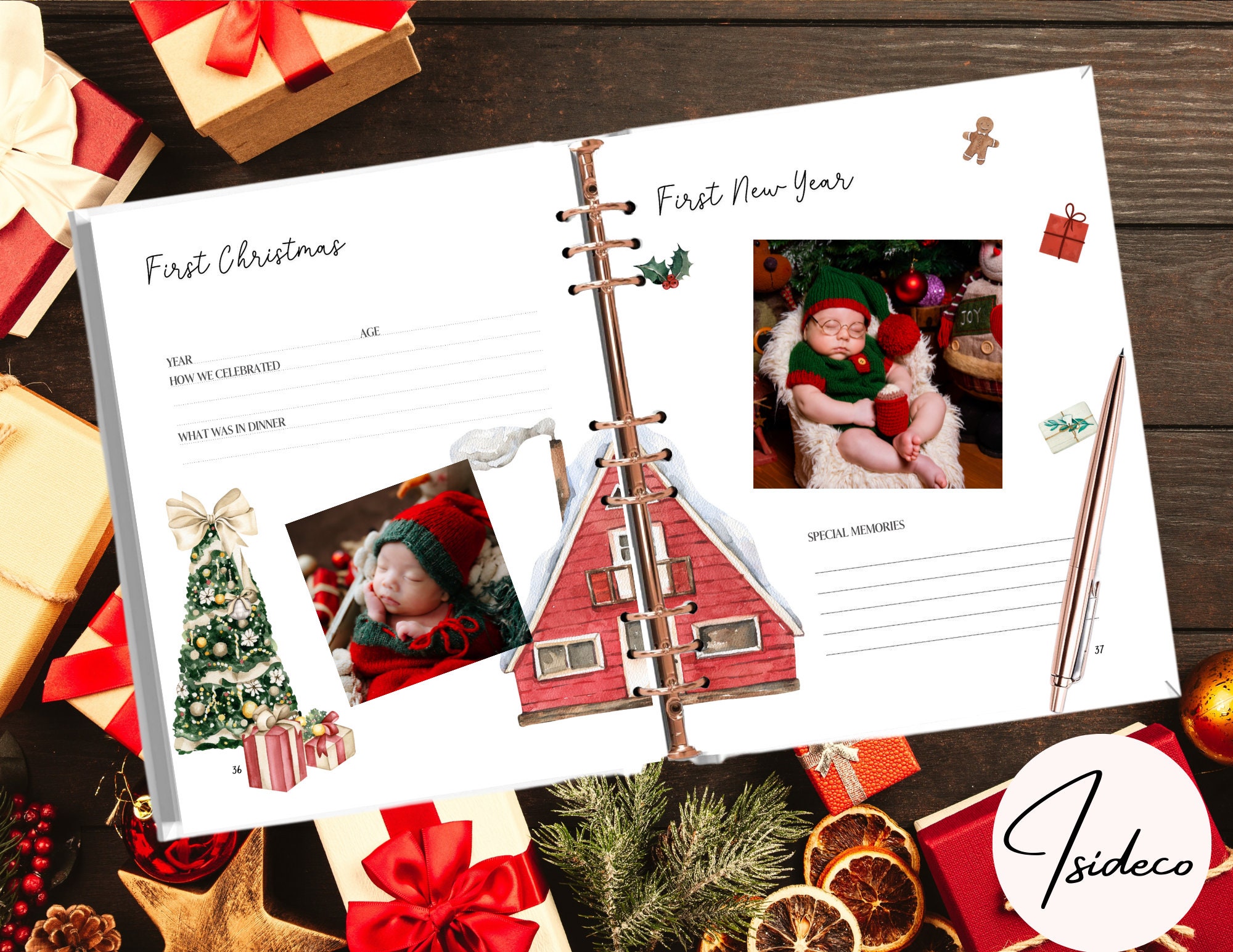 Printable Baby Journal Printable Baby Book Pages Baby Memory Book Baby ...