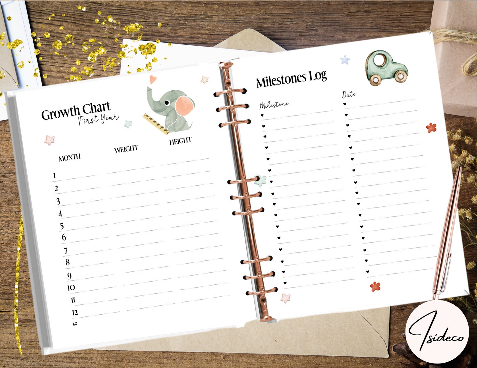Printable Baby Journal Printable Baby Book Pages Baby Memory Book Baby ...
