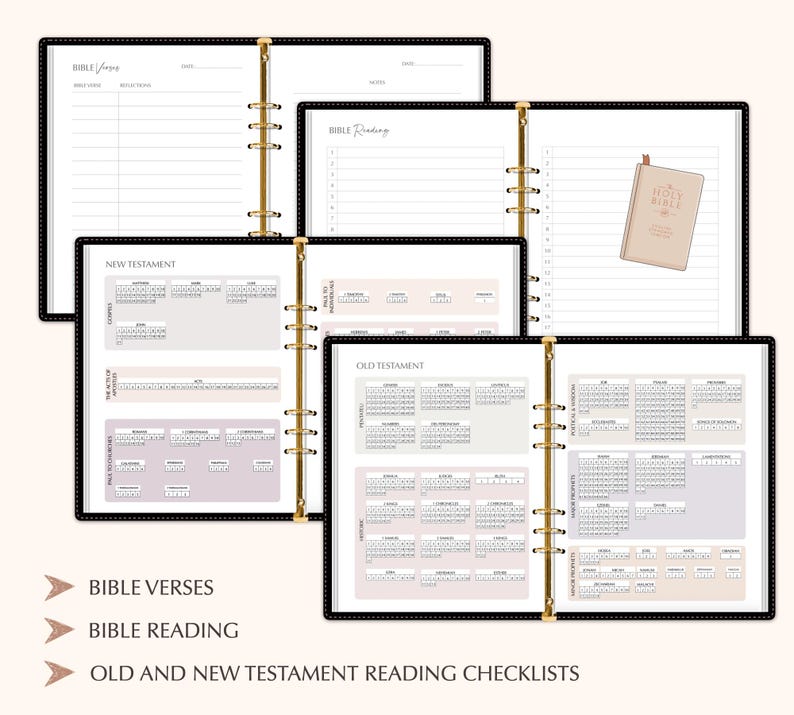 Printable Christian Faith Journal: Bible Study Planner (digital ...