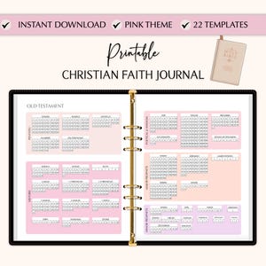 Printable Faith Journal, Christian Planner, Daily Faith Planner, Prayer ...