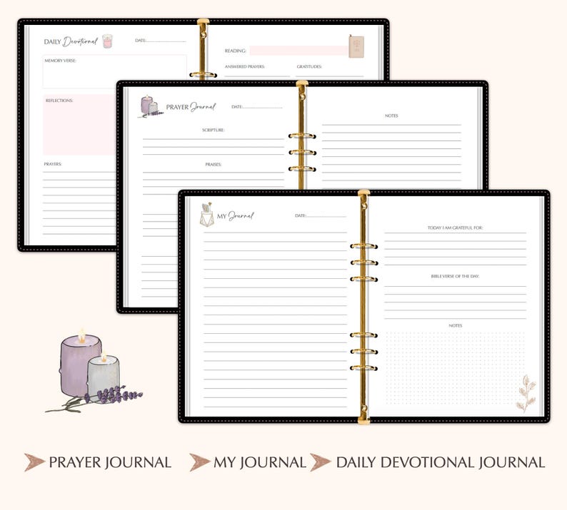 Printable Christian Faith Journal: Daily Devotional Planner (A4) - Etsy