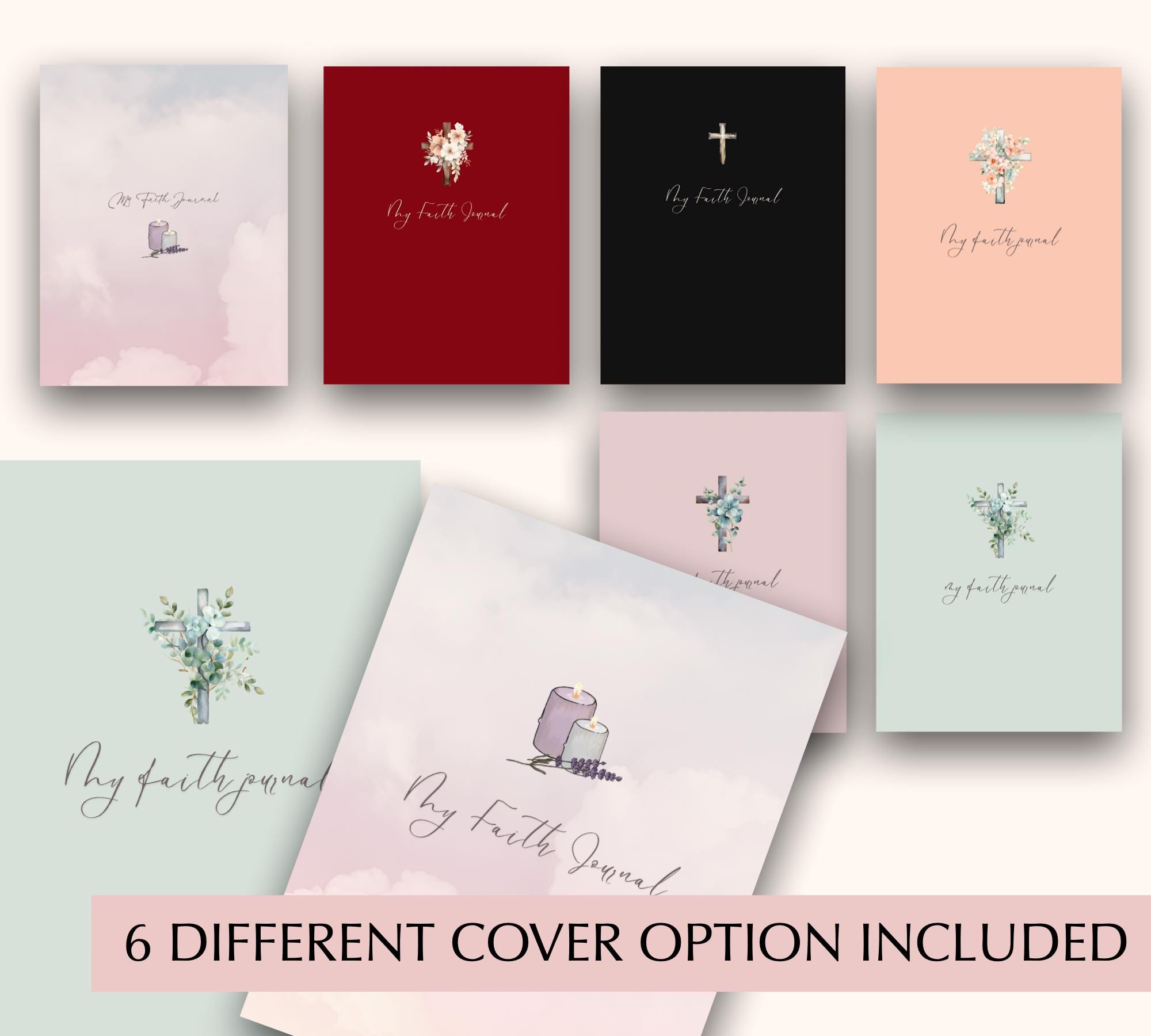Printable Christian Faith Journal: Bible Study Planner (digital ...