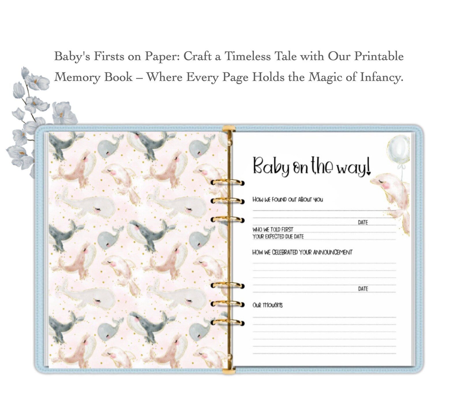 My Baby Book Printable Baby Book Pages Baby Memory Book Baby Book First ...