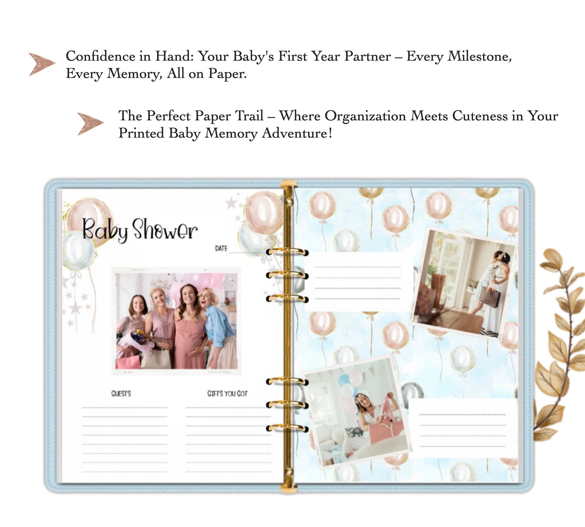 My Baby Book Printable Baby Book Pages Baby Memory Book Baby Book First ...