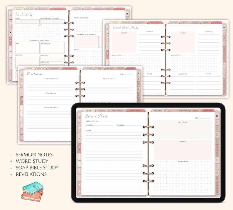 Christian Planner, Daily Digital Planner, Prayer Journal Digital Bible ...