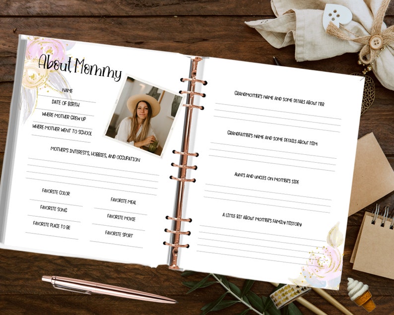 Printable Baby Journal Printable Baby Book Pages Baby - Etsy