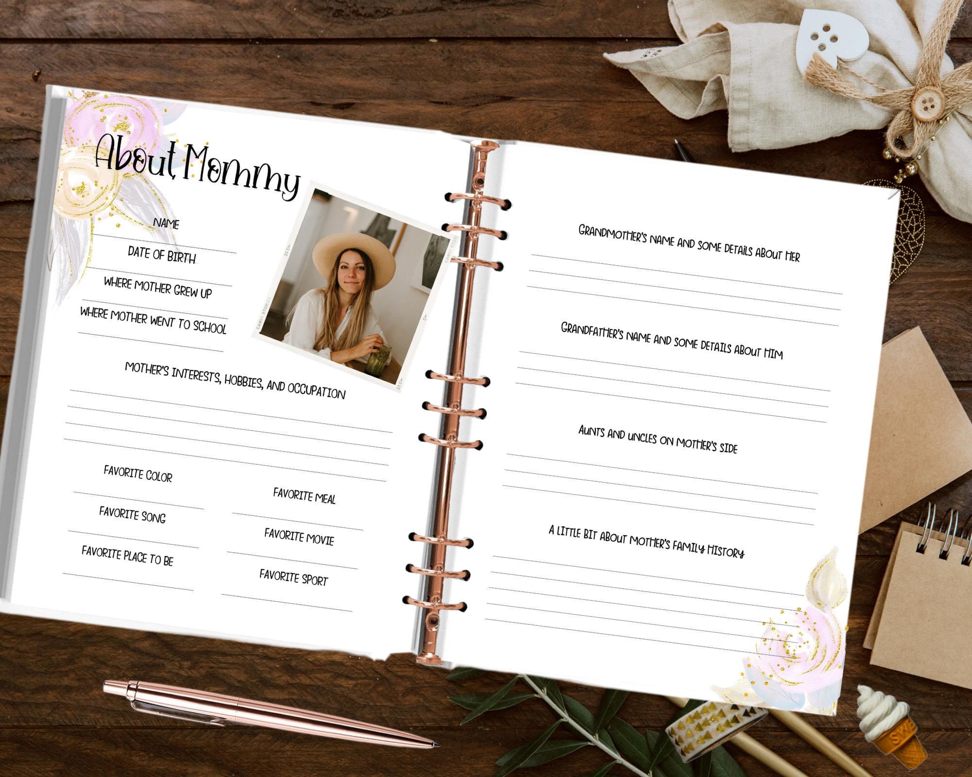 Printable Baby Journal Printable Baby Book Pages Baby - Etsy