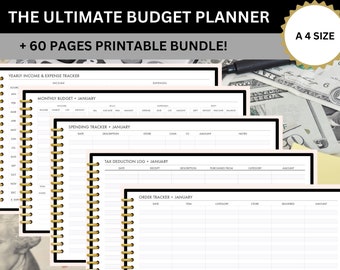 Financial Planner Bundle Printable Budget Planner Finance - Etsy
