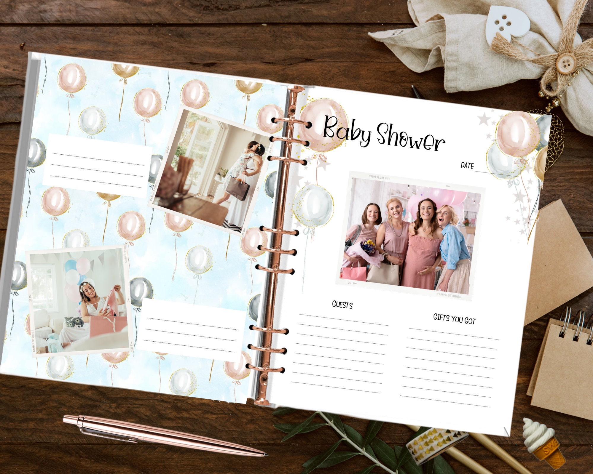 Printable Baby Journal Printable Baby Book Pages Baby - Etsy