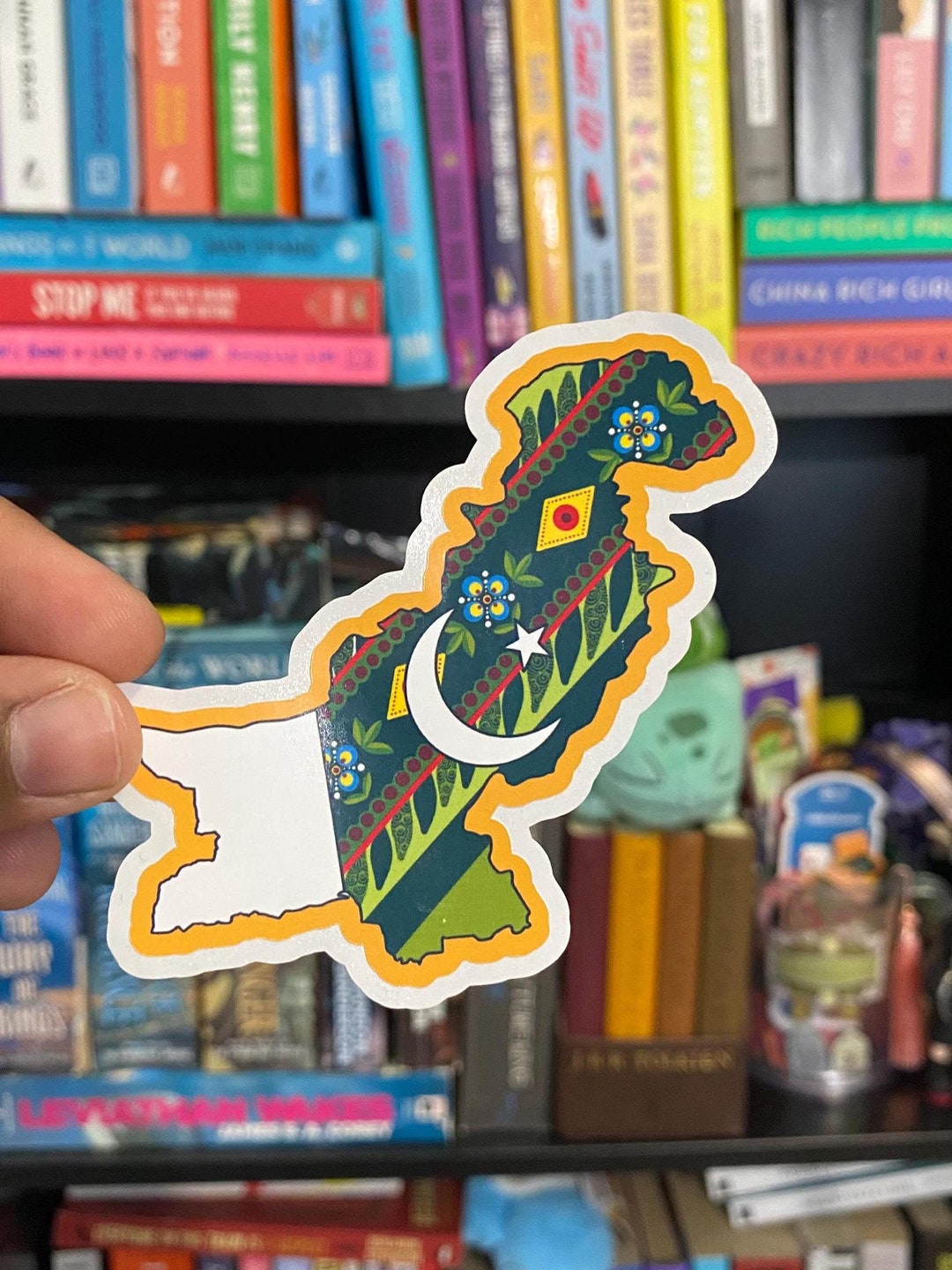 Pakistan Flag Map Sticker - Vinyl Sticker - Nations of the World ...