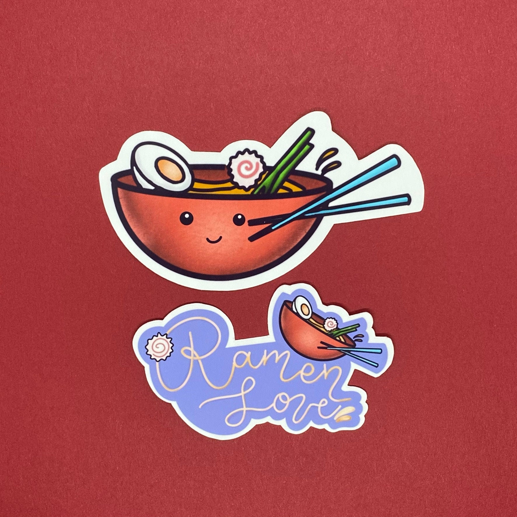 Kawaii Ramen Stickers Instant Noodles Ramen Noodle Stickers | Etsy