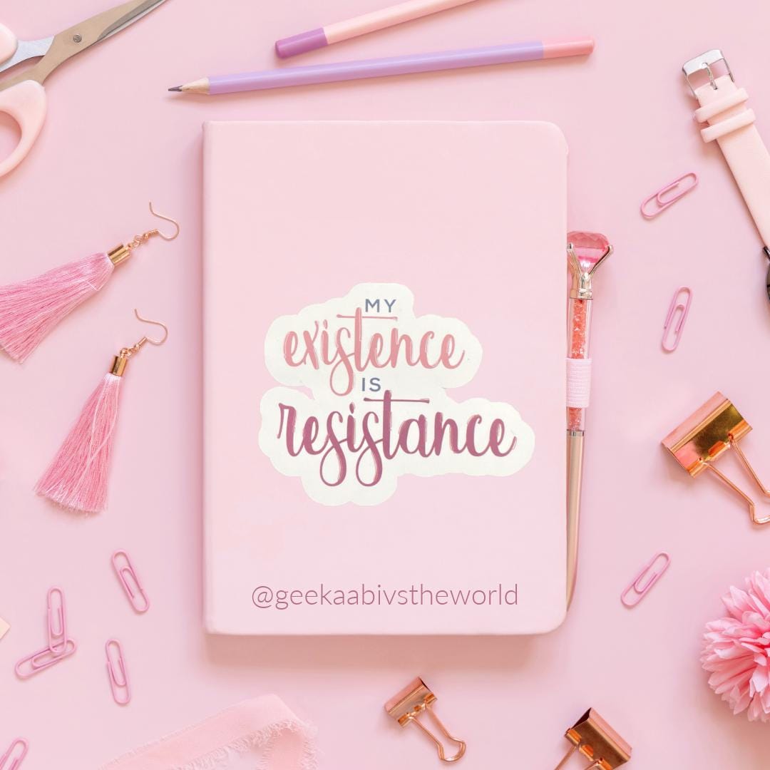 My Existence is Resistance Sticker Decal Palestine Gaza Muslim Islam ...