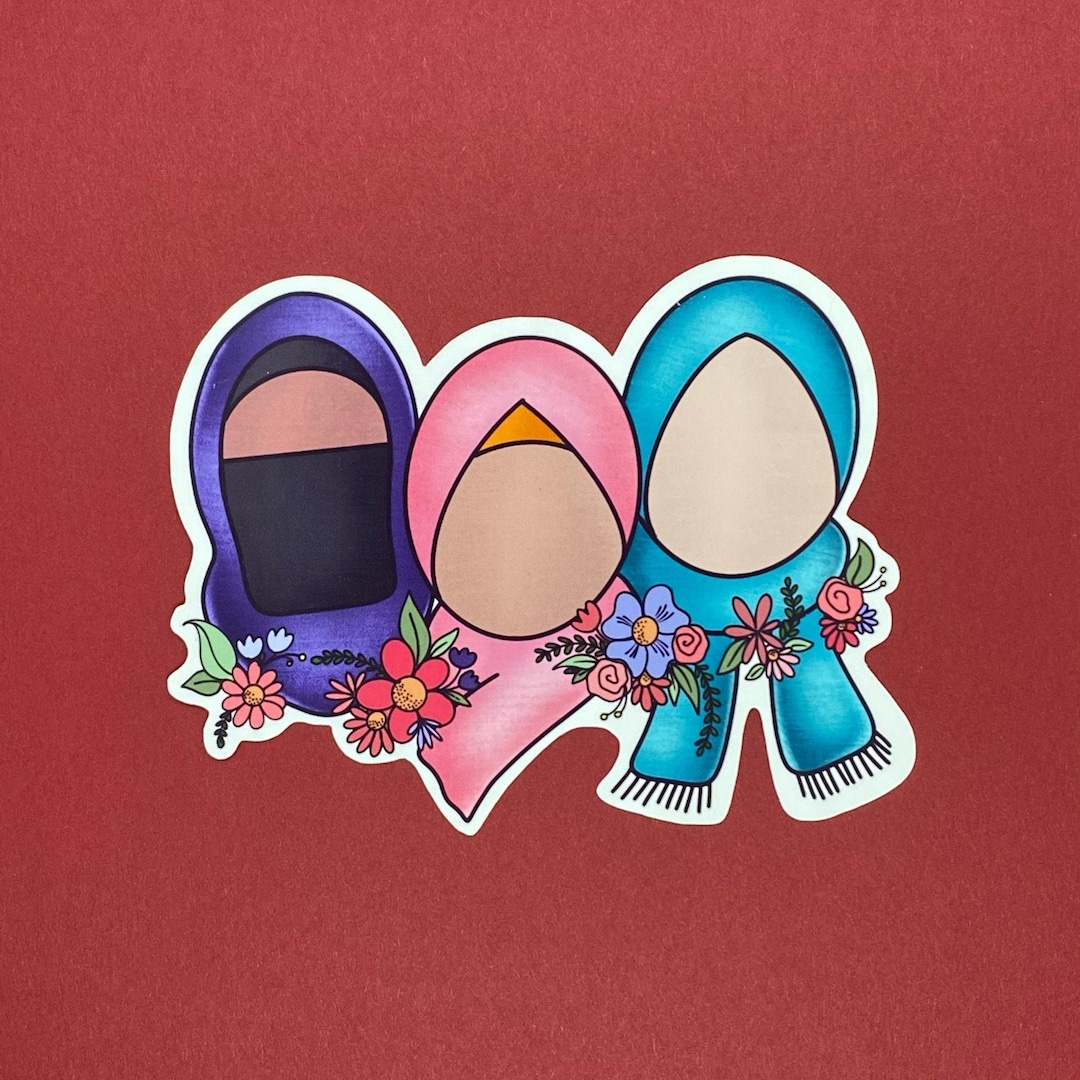 Hijab Stickers, Hijabi Stickers, Hijab is My Crown Sticker, Islamic ...